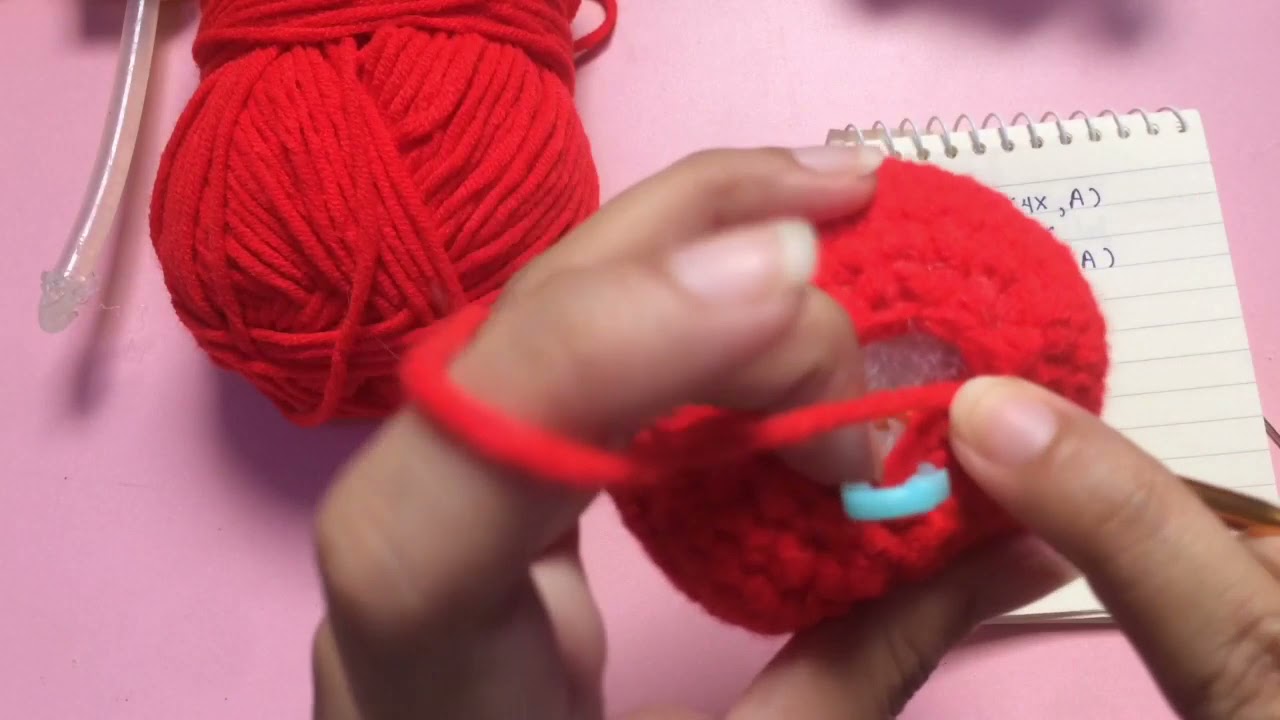 Crochet: Angry Bird(key chain) part 3 - YouTube