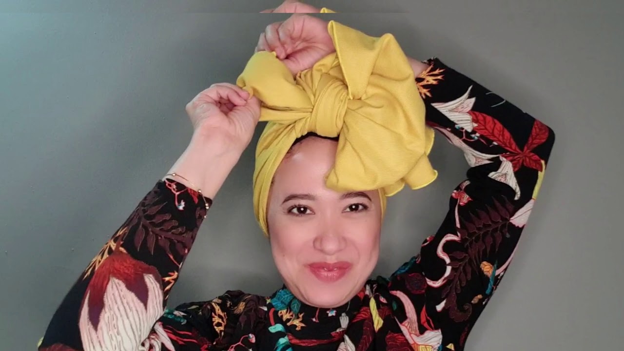 Flower Head Wrap tutorial - YouTube