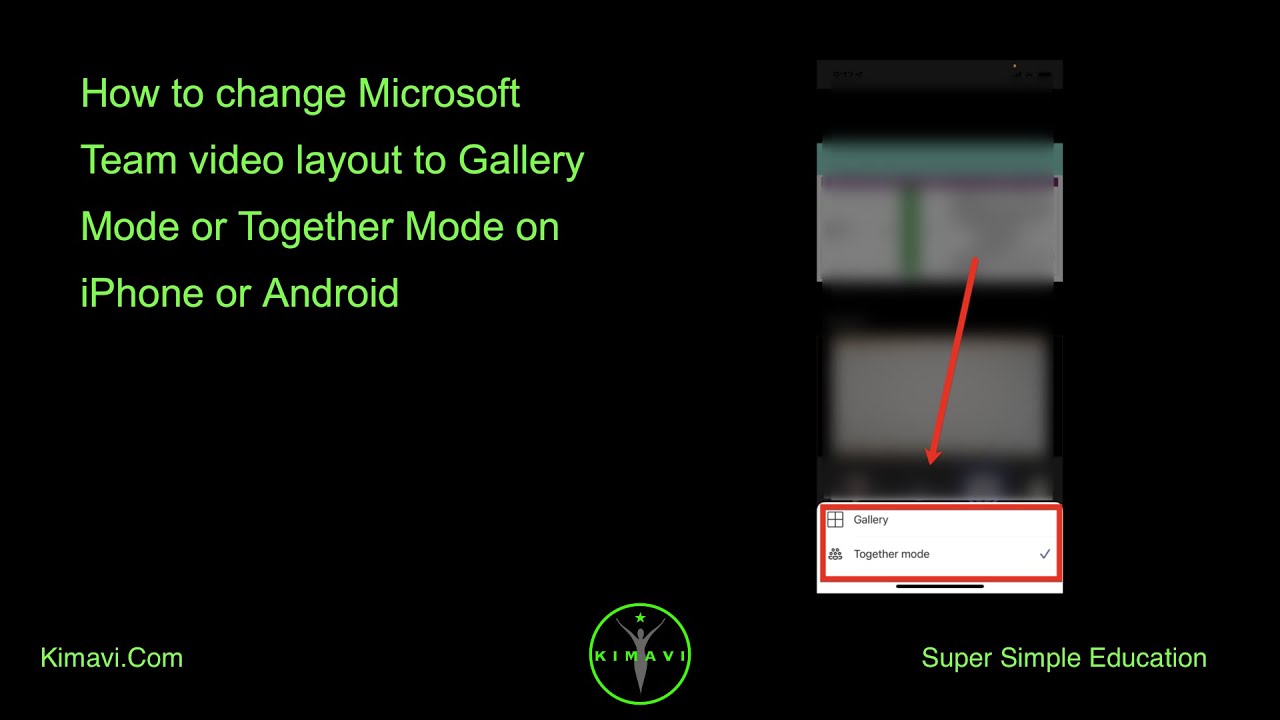 How to change Microsoft Team video layout to Gallery Mode or Together ...