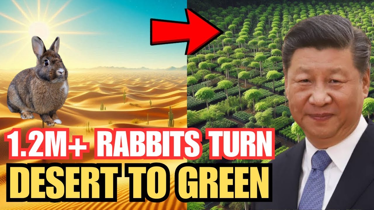 Unbelievable! How China Bred Over 1,200,000 Rabbits to Turn Desert into ...