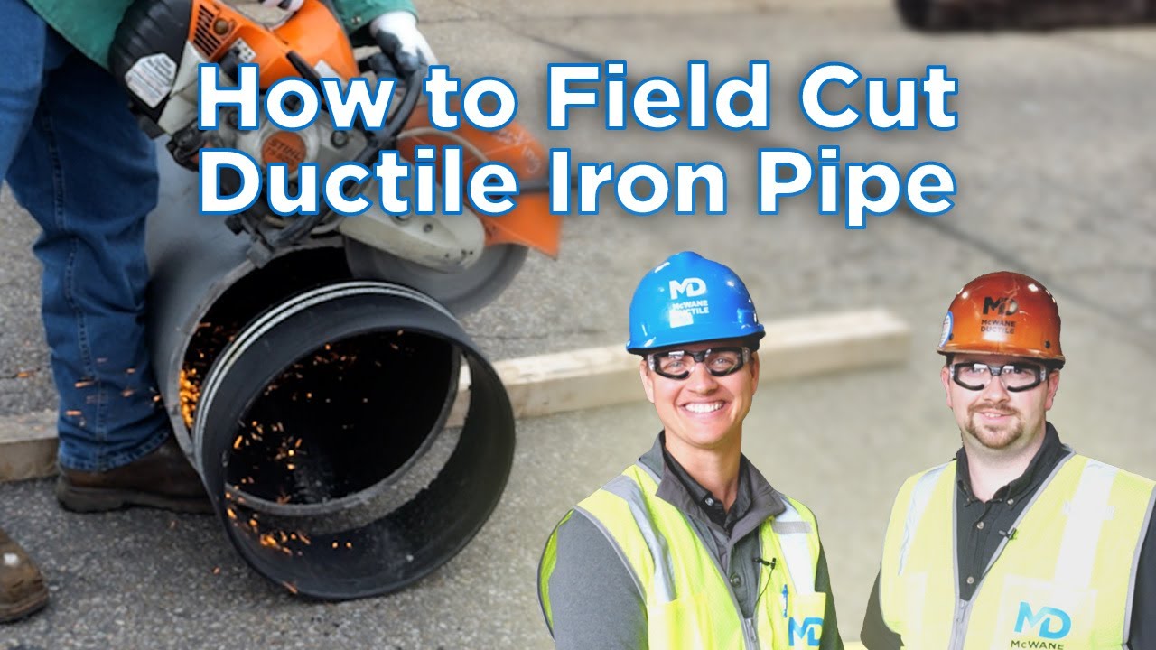 How to Field Cut Ductile Iron Pipe - YouTube