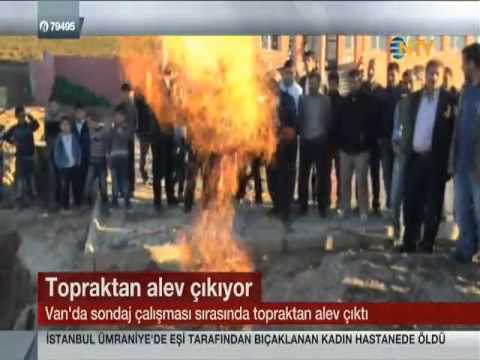 TOPPRAKTAN ALEV ÇIKIYOR