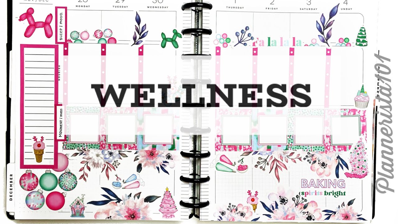 Plan With Me | November 28 - December 4 | Wellness | Happy Planner ...