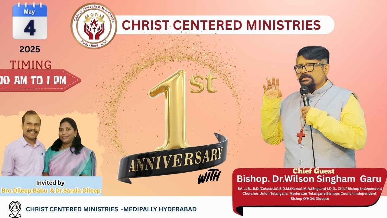 Live streaming of Christ Centered Ministries - YouTube