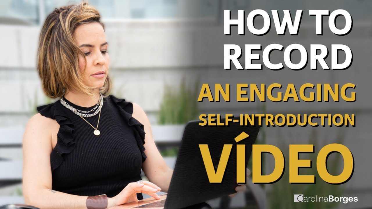 How to record an engaging self-introduction video - YouTube