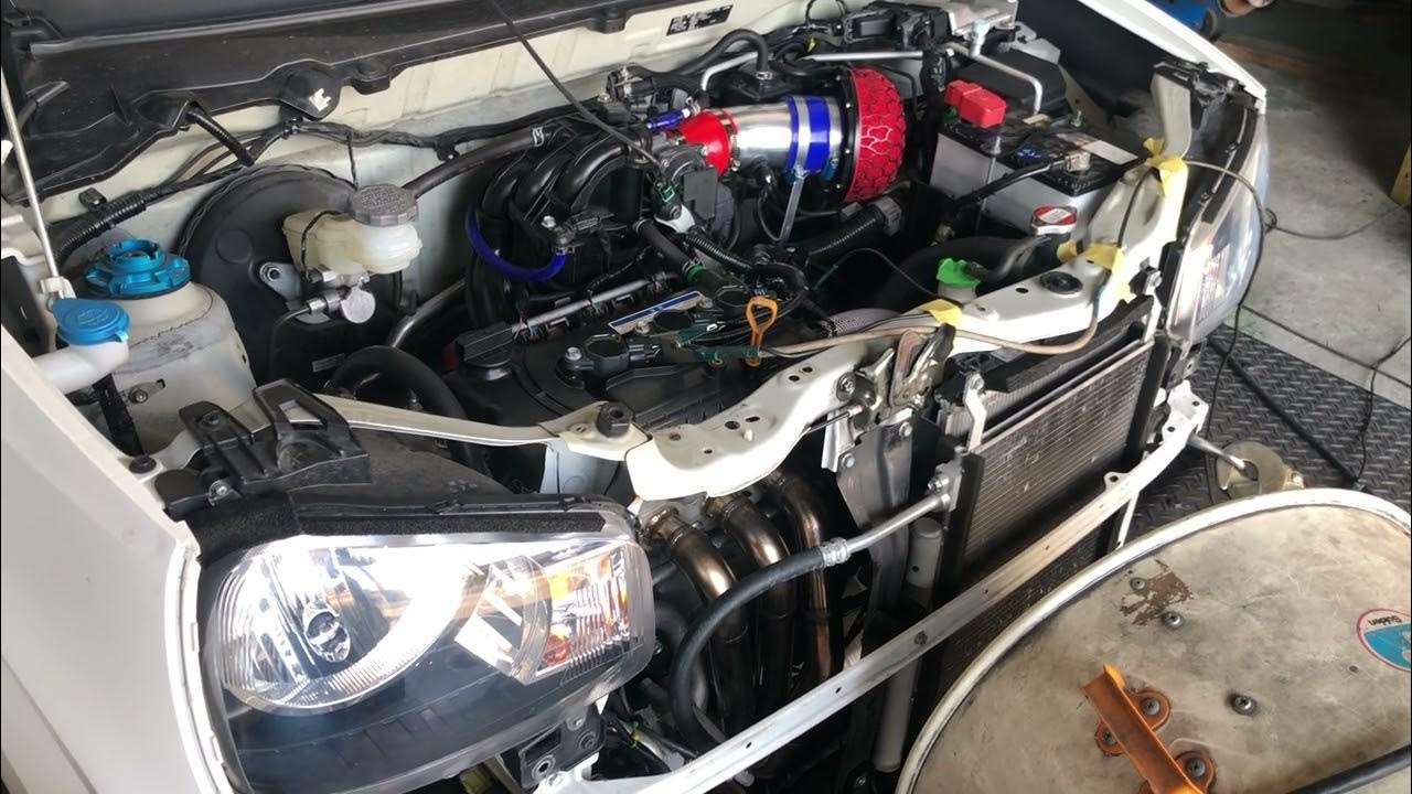 HA36 アルトバン R06A メカチューンNA 70ps - YouTube