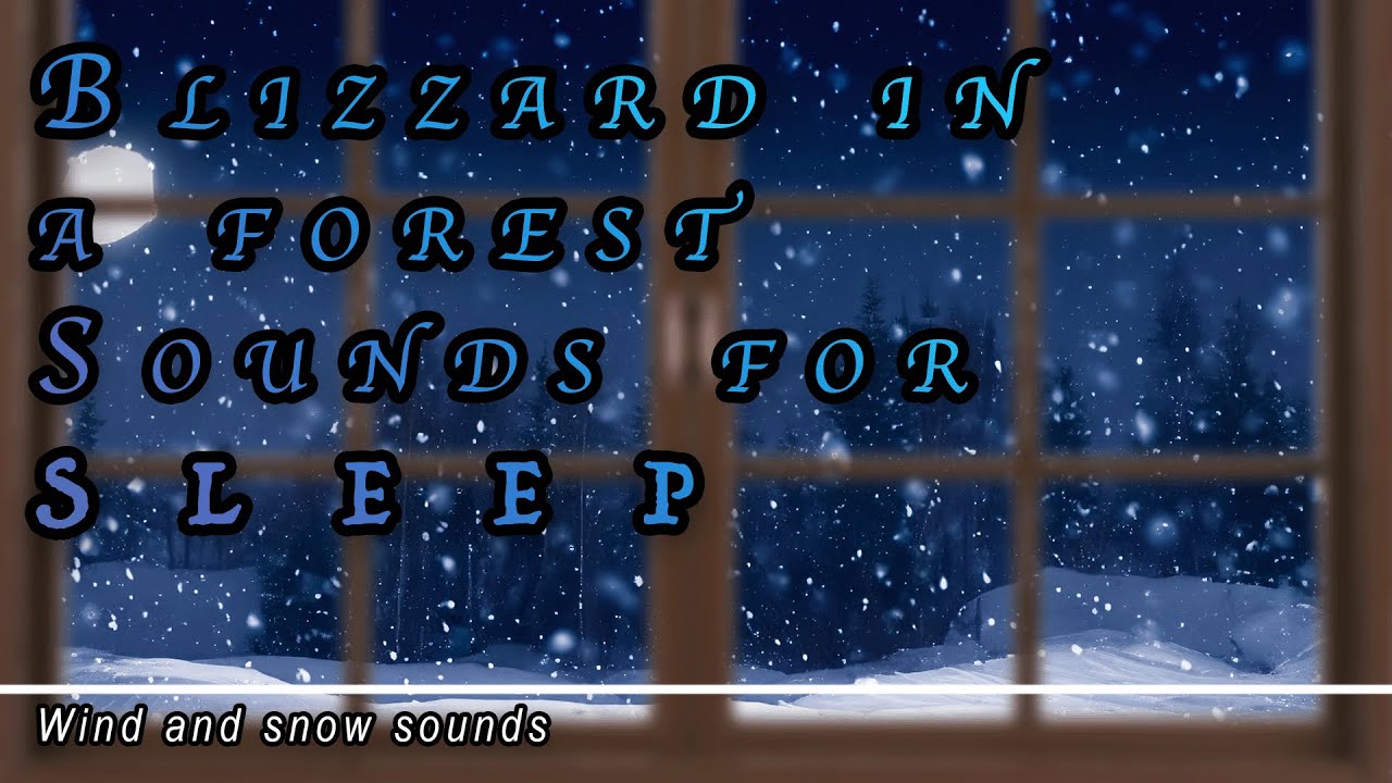 1 Hour Soothing Blizzard Ambience for Sleep and Relaxation - YouTube