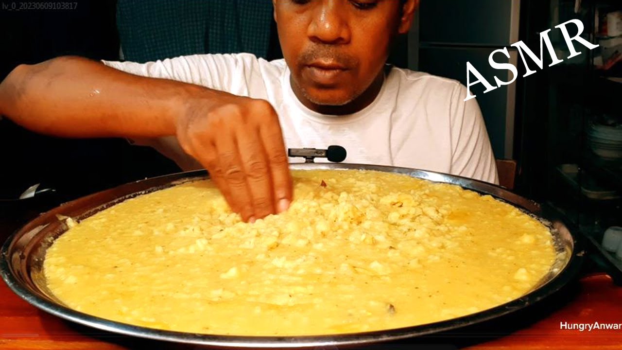 EATING SPICY DAL KHICHDI EATING CHALLENGE | BIG BITES | ASMR EATING ...