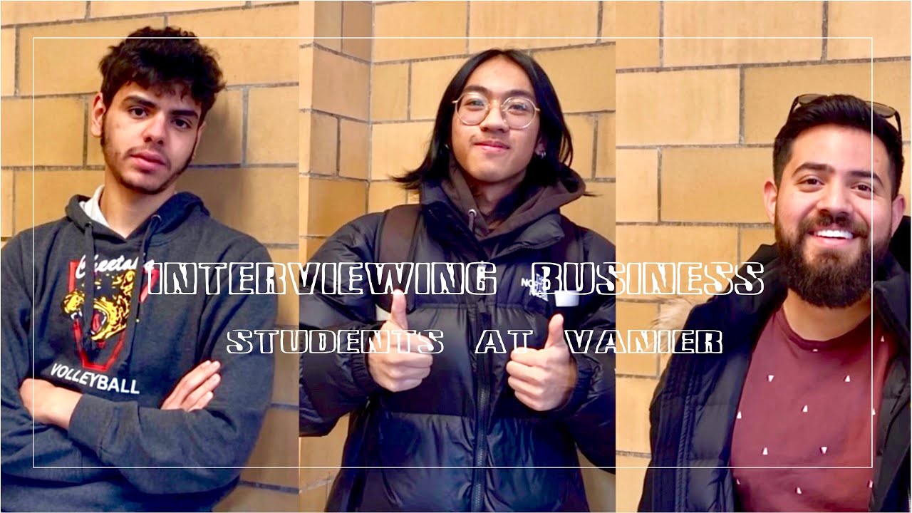 Interviewing Business Students At Vanier College - YouTube