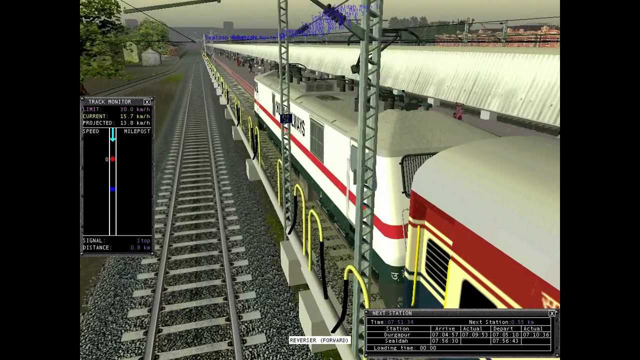 MSTS / IRTS - SDH RAJDHANI Entering SEALDAH Platform 9A - HD 720p - YouTube