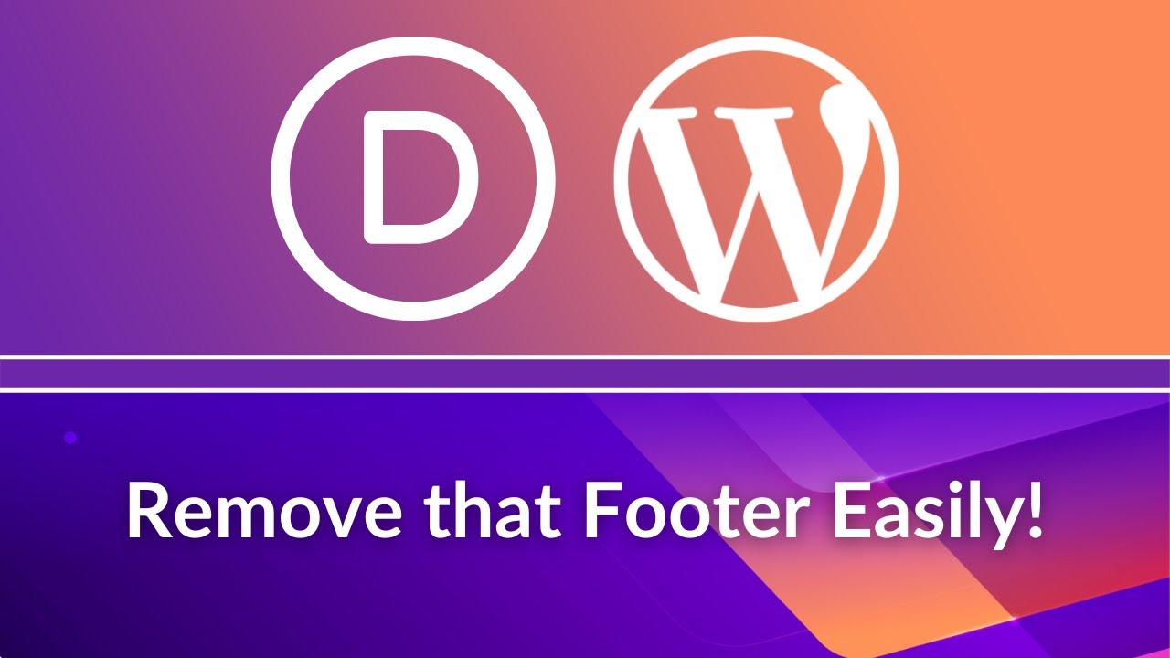 Divi Theme Tutorial How To Remove Footer Completely Quick Easy YouTube Divi Theme Tutorial How To Remove Footer Completely Quick Easy YouTube