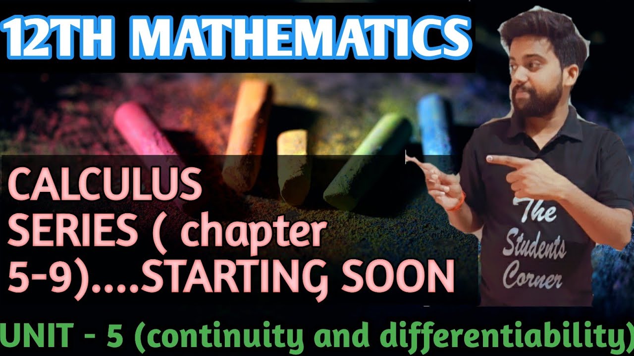 12th maths ncert calculus series..... - YouTube