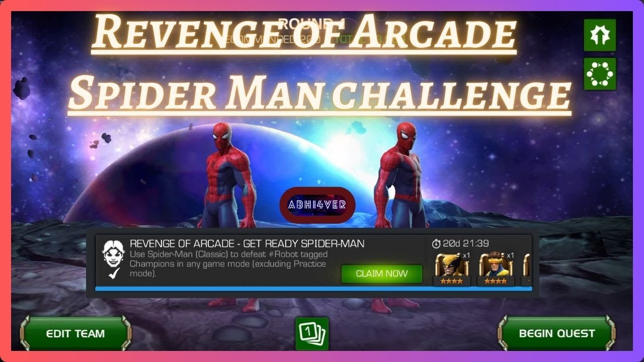 MCOC | Complete Spider Man Objective with only 10 energy | Revenge Of ...