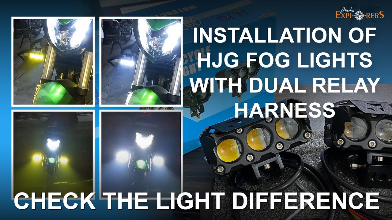 Installation of HJG Fog Lights with Dual Relay Harness at Home | Ameha ...
