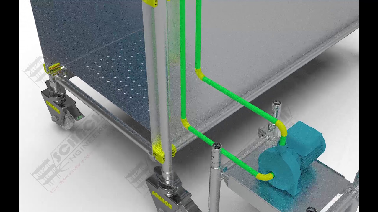 Mobile Disinfection Tunnel Scaffold | SCHACH Engineers - YouTube