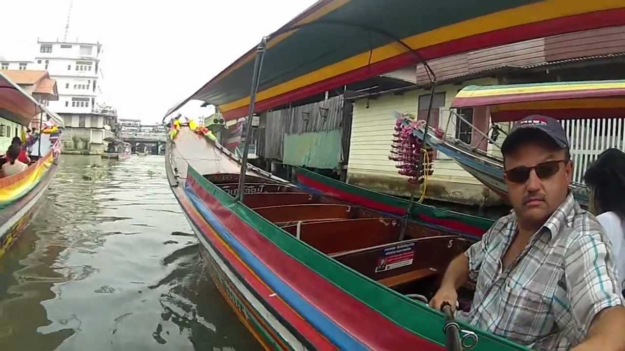 Thailand 2012 Video # 250 - Part 5- Long Tail boat Ride in Bangkok ...