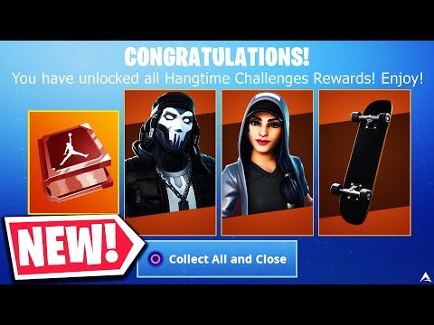 New DOWNTOWN DROP and HANG TIME BUNDLE CHALLENGES on Fortnite...