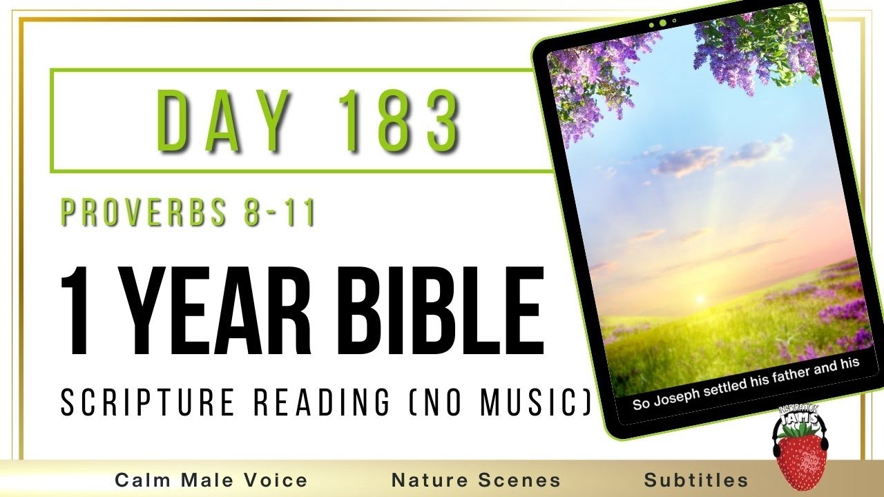 One Year Bible Day 183 | Proverbs 8-11 | NIV Audio Bible - YouTube