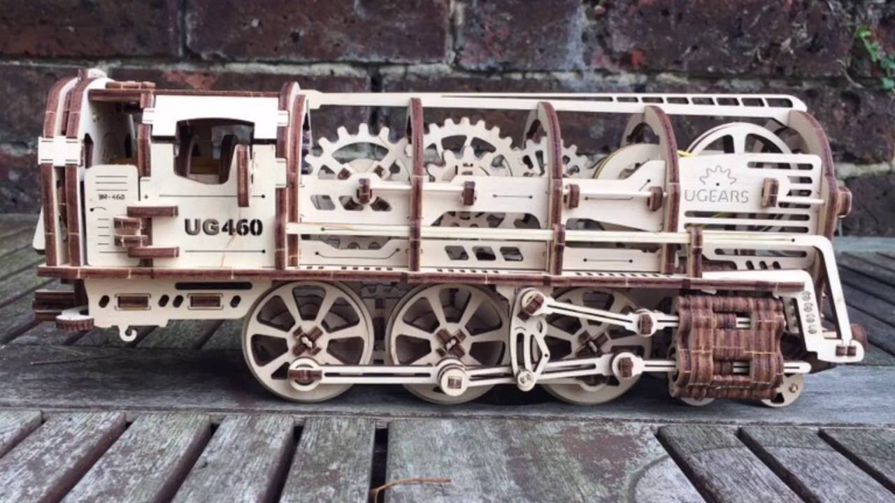 UGears Locomotive Build Log - YouTube