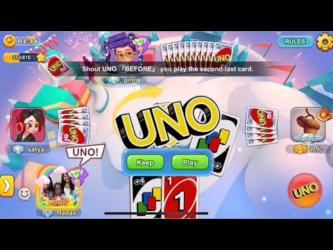 Just a lucky & incredible match in Facebook UNO card game (Ranked Mode ...
