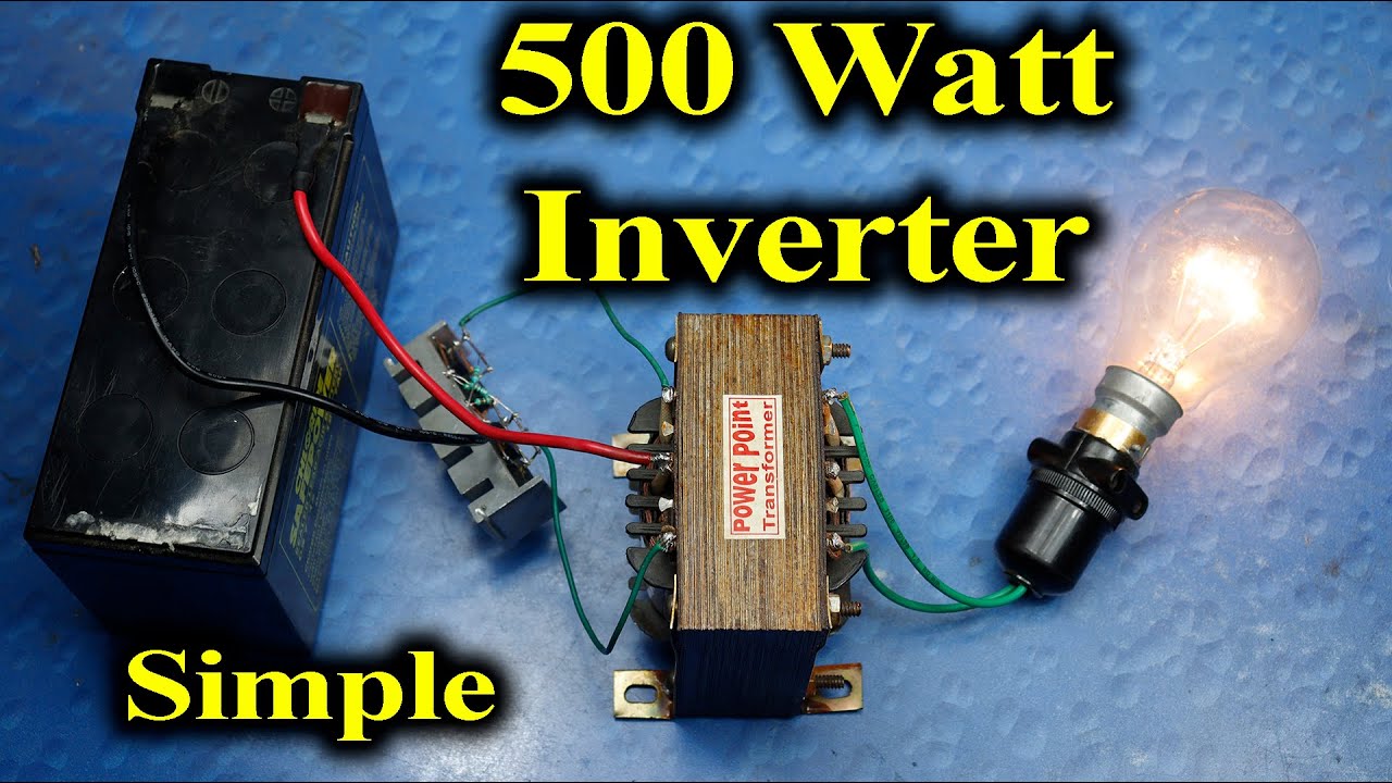 500 Watt Inverter From Old UPS - YouTube