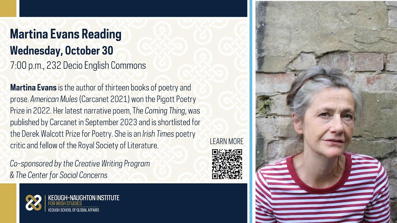 Creative Writing Series ft. Martina Evans - YouTube