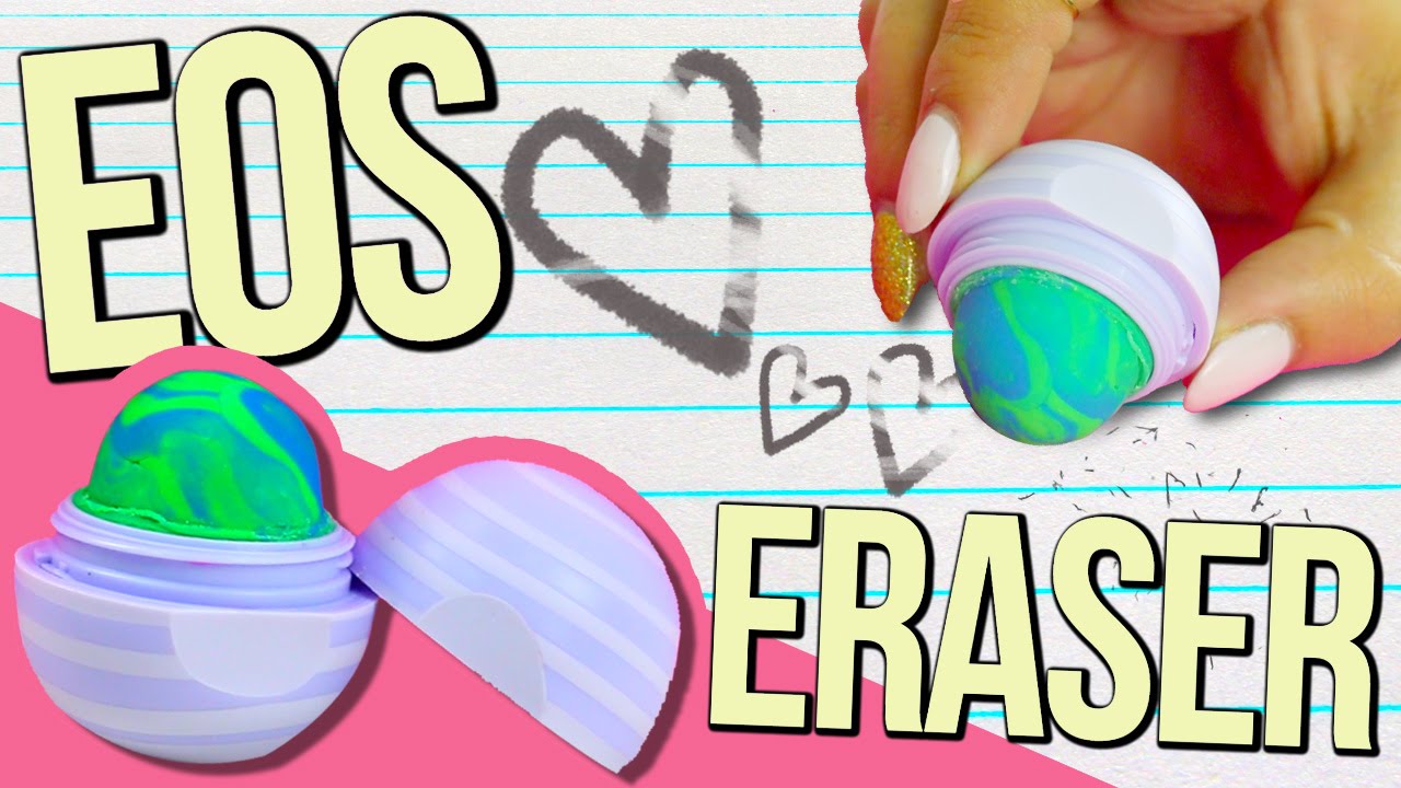 DIY EOS ERASER ♥ BACK TO SCHOOL! - YouTube