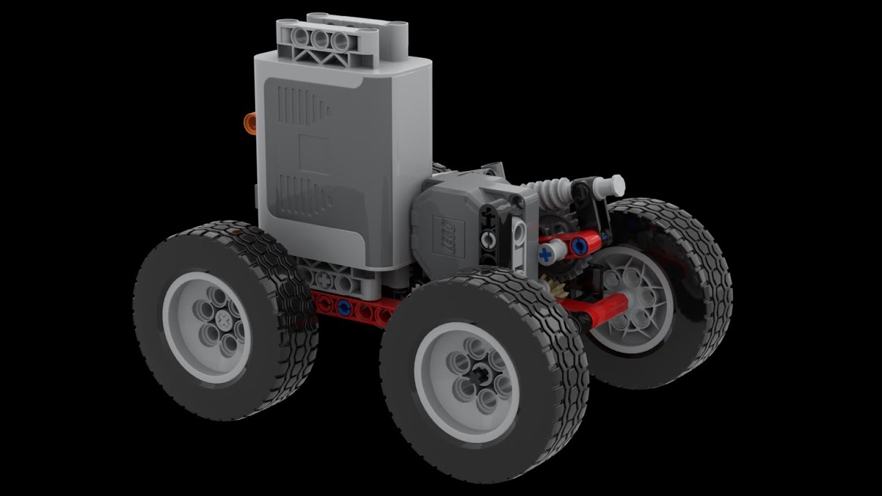 A Lego Technic Windup Car that Winds Itself Up - YouTube