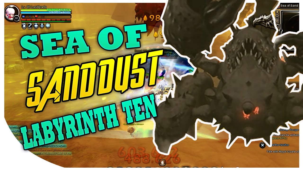 Sea Of Sand Dust Labyrinth 10 Solo Run In Dragon Nest SEA - YouTube
