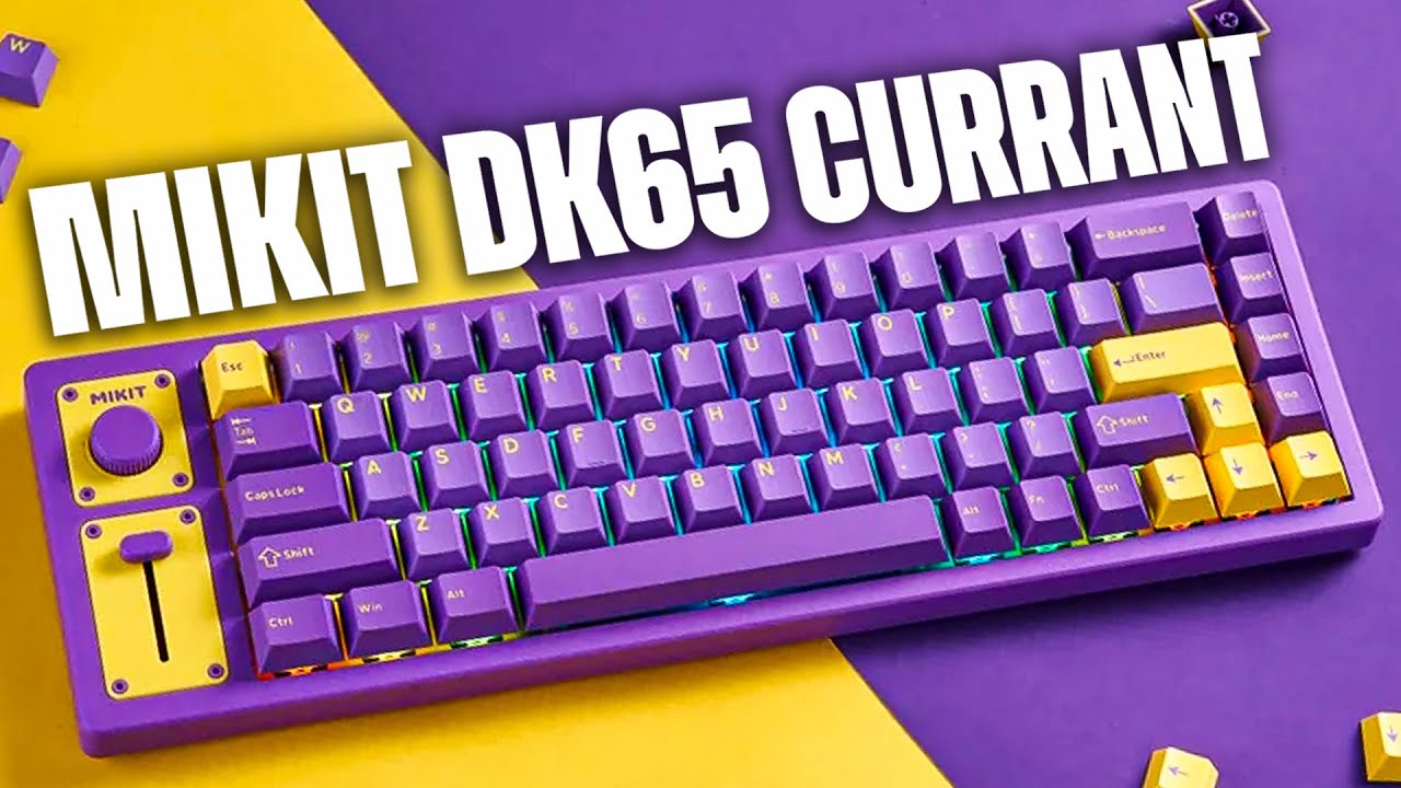 Mikit DK65 Currant + Type Test - Gold Red Pro Switch - YouTube