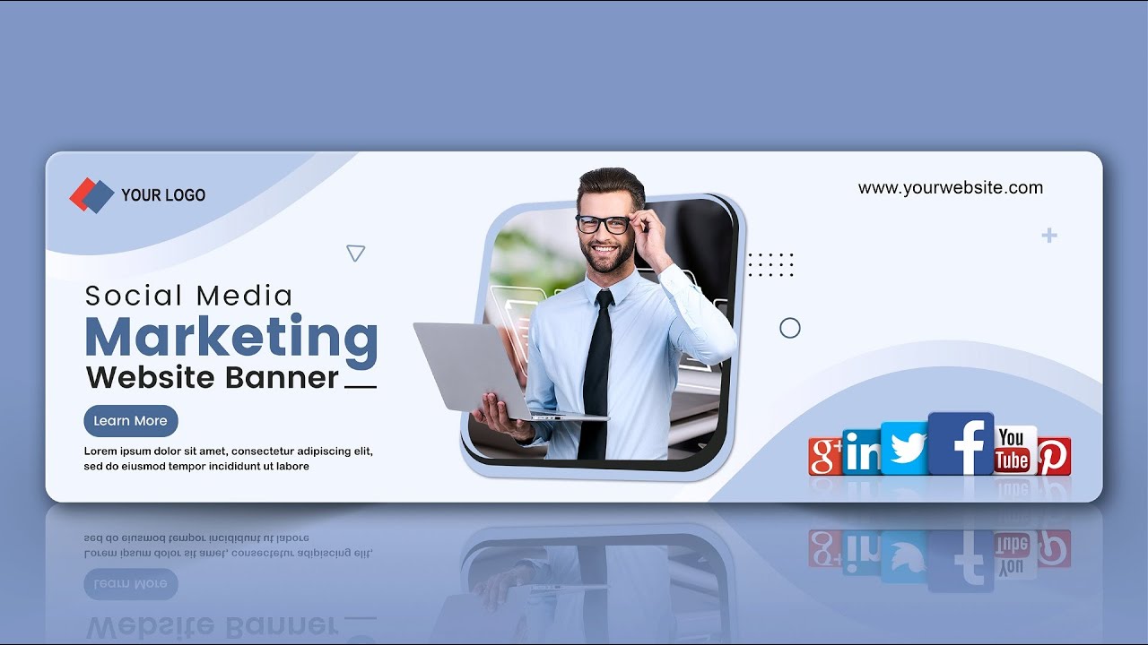 Professional Banner Design in Adobe Illustrator 2023 | Marketing Banner ...