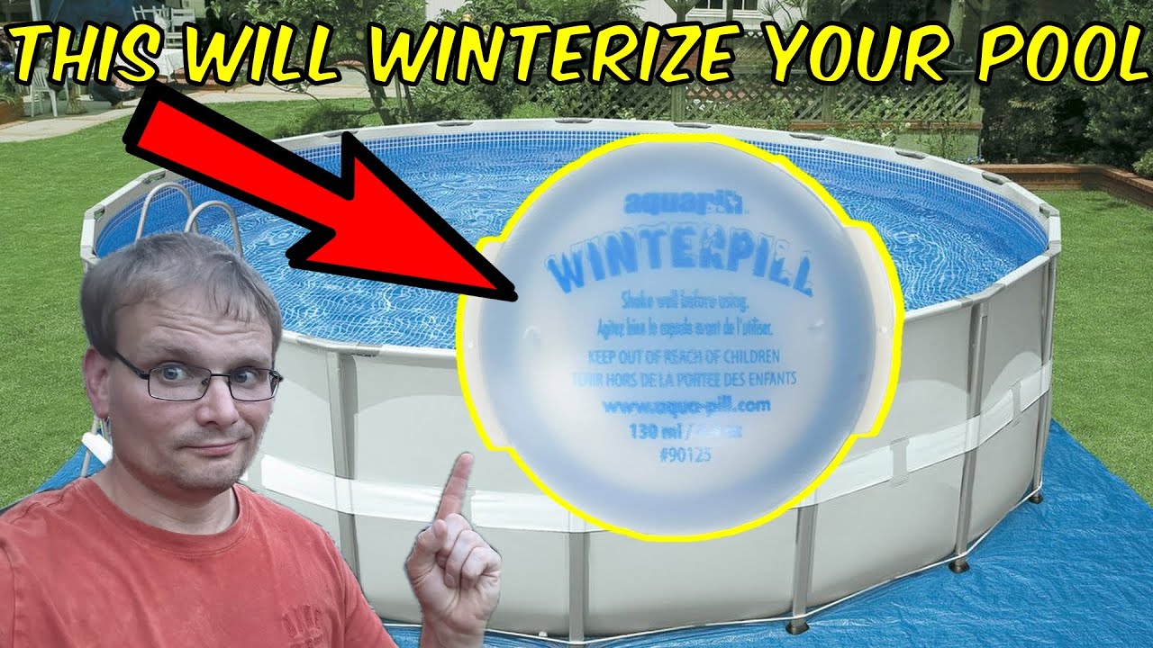 How to Winterize Your Pool Fast with a Pool Pill - YouTube