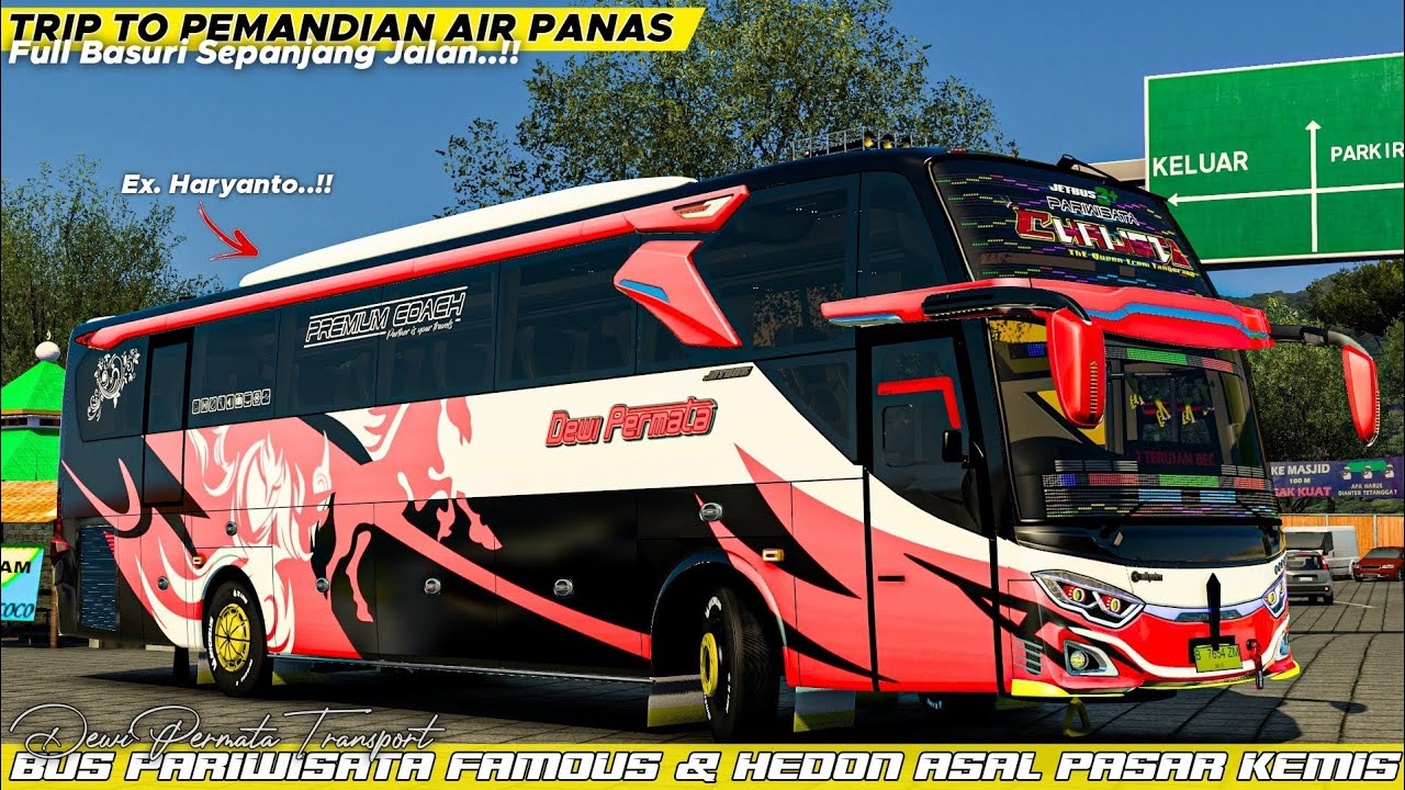 FULL BASURI‼️- Bus Dewi Permata "Chalista" Trip to Sari Ater | ETS 2 ...