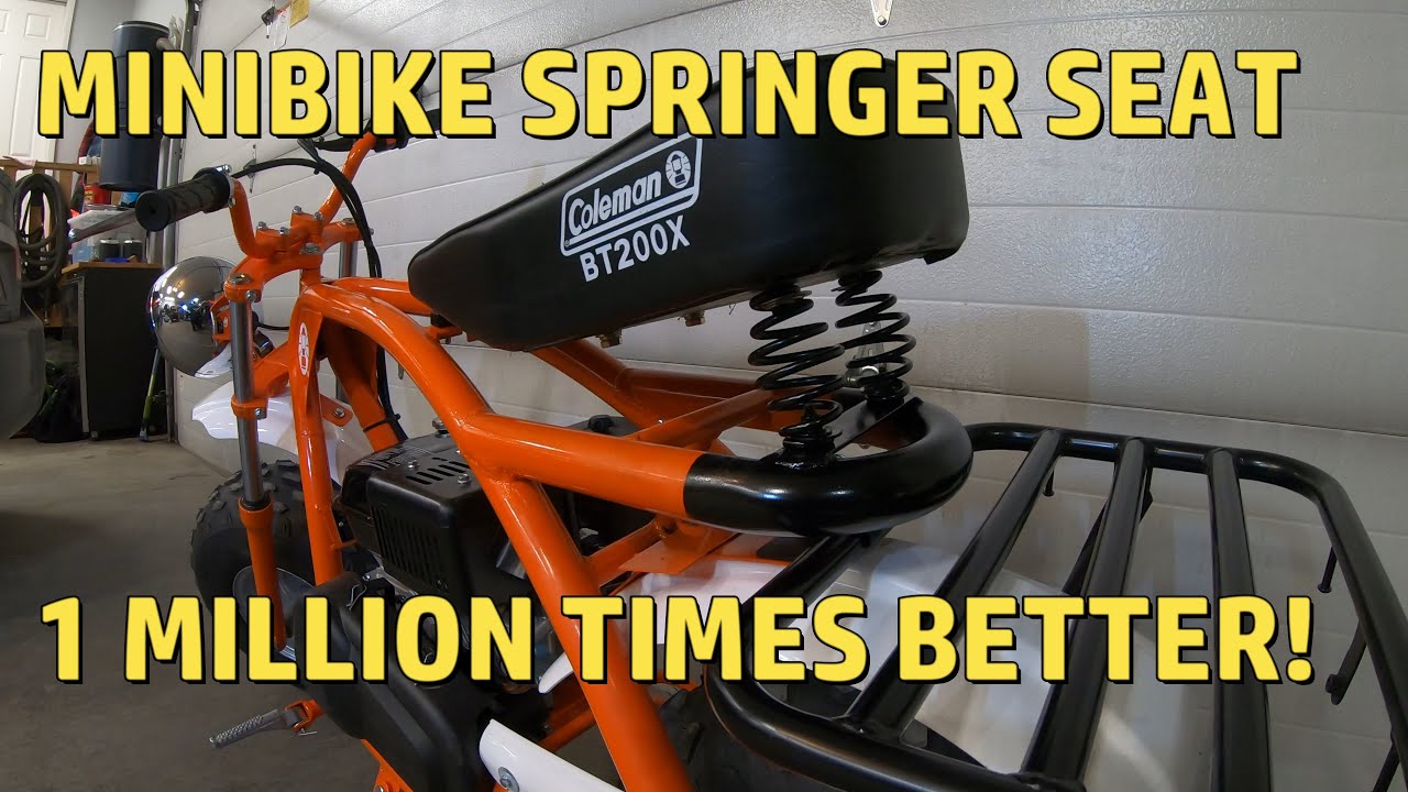 Minibike Springer Seat - YouTube