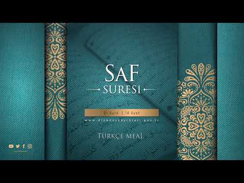 SAF SURESİ - Türkçe Meal