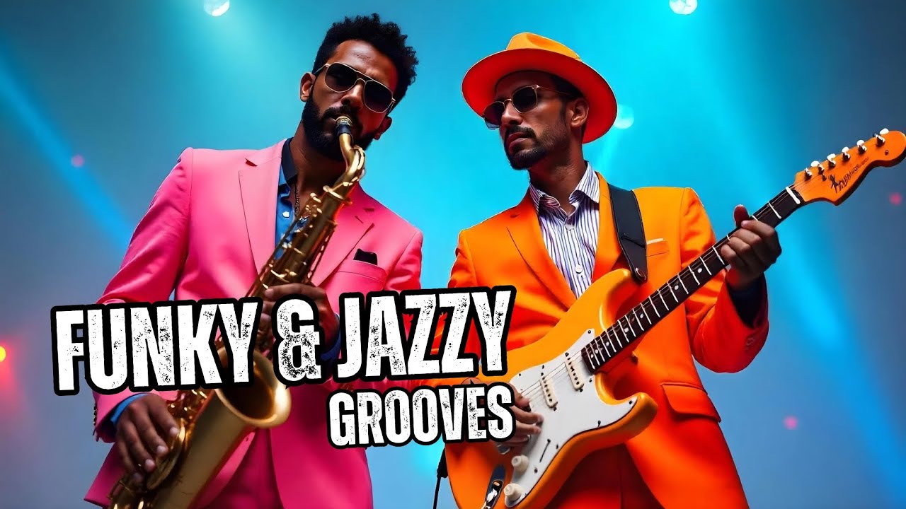 🎸1 Hour Funky & Jazzy Grooves - Cool Funky Beats - Smooth Jazz ...