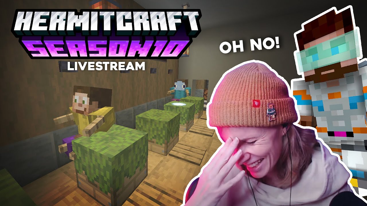 Derping in Hungry Hermits w/ @rendog | HERMITCRAFT 10 Livestream - YouTube