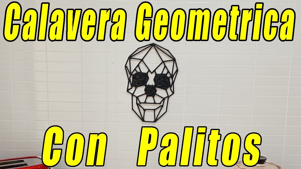 ⭐ Calavera Geometrica con Palitos de Madera ⭐DIY - YouTube