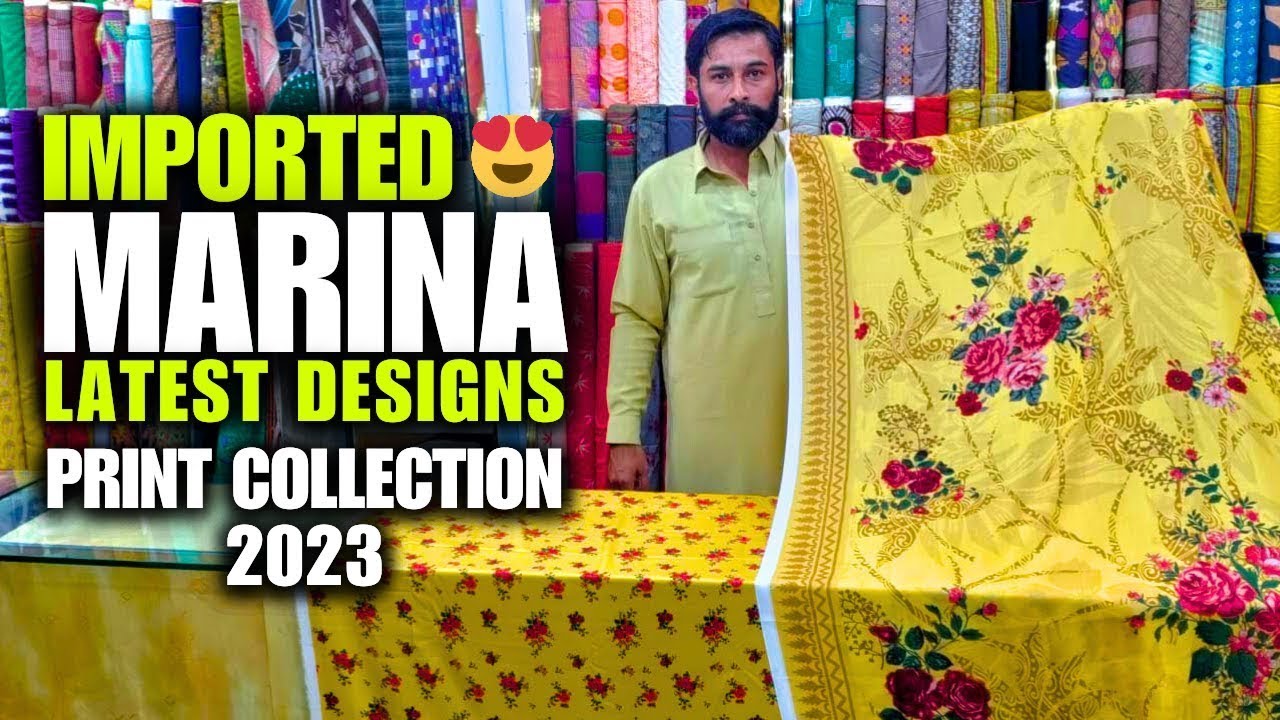 Printed Pure Marina | Imported Marina Dress Designs 2024 | Marina Suits ...