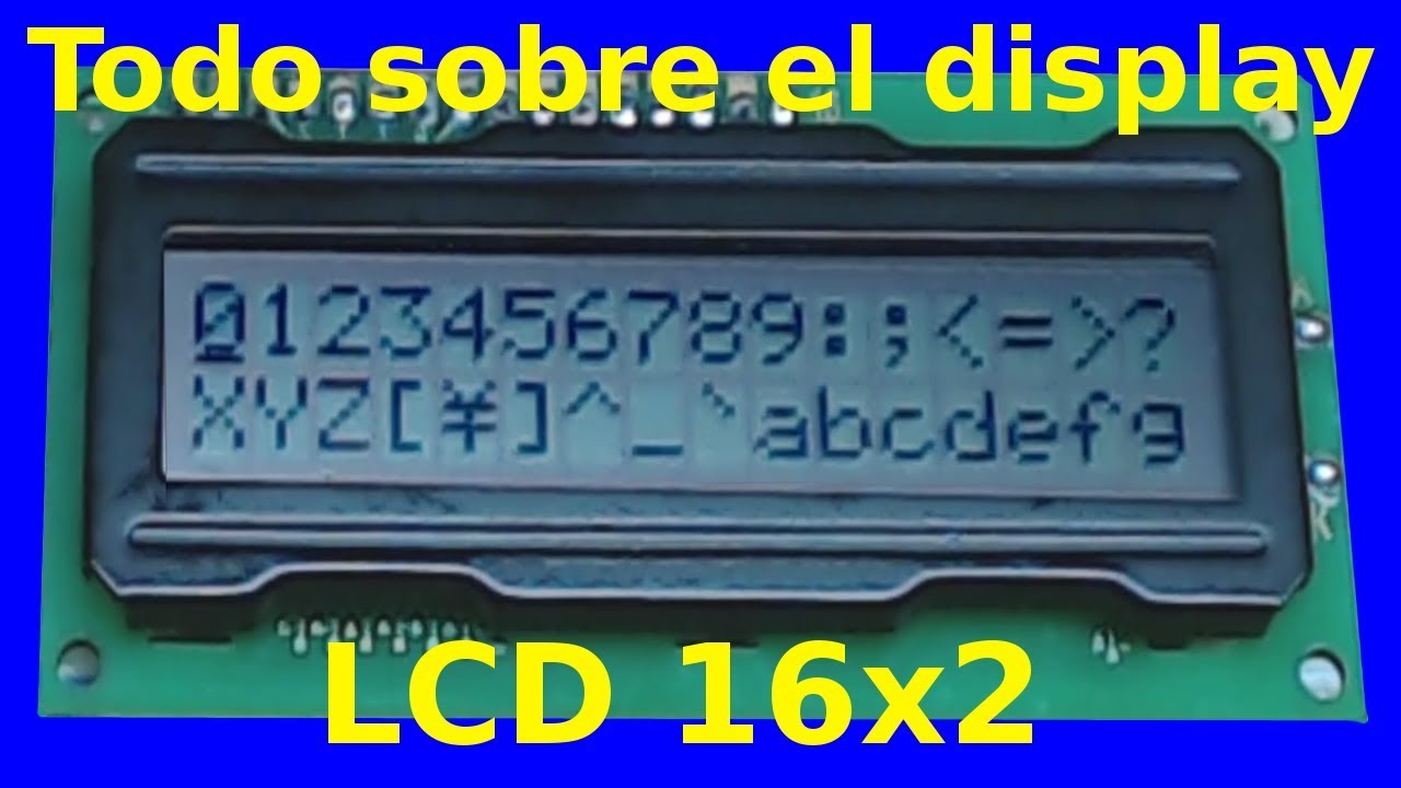 Display LCD 16x2 #3 - YouTube