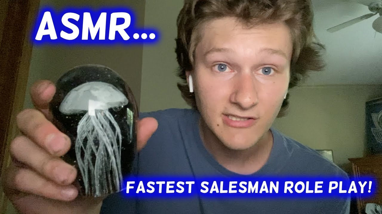 ASMR: Fastest Salesman Role Play! (Selling you Random Things!) - YouTube