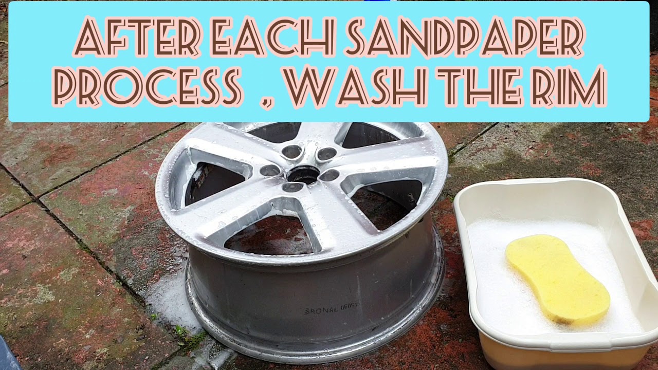 How to prepare the rims (alloy) before painting - YouTube