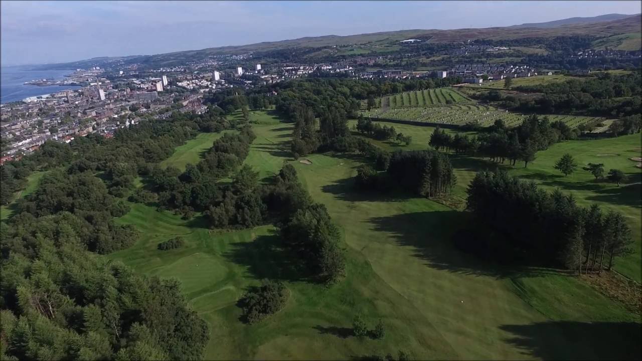 Greenock Golf Club Aerial Views - YouTube