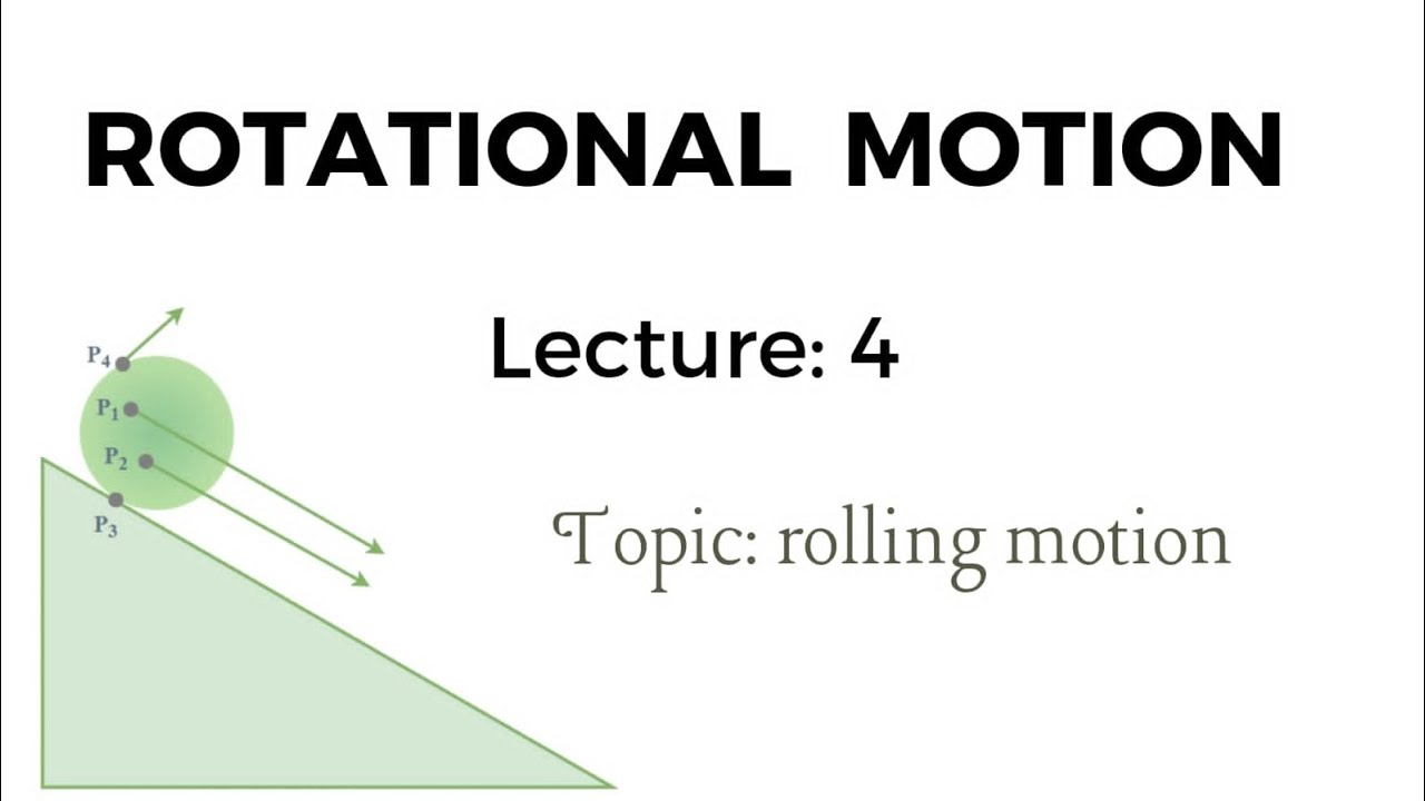 Rolling motion #neet #jeemain #physics @ Rotational dynamics - YouTube