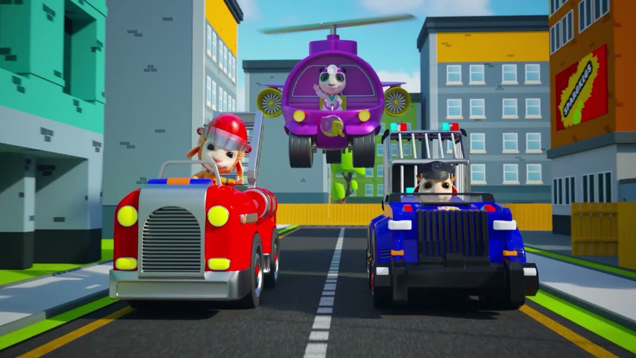 Super Fireman Song & Firefighter Saves Kids | Dolly and Friends 3D ...