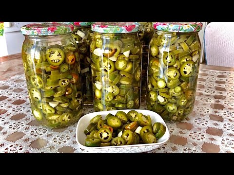 🏆Hazır gibi çıtır çıtır TAM ÖLÇÜLÜ DOĞRAMA BİBER TURŞUSU (Meksika biberi) AZ ACILI olması için de !