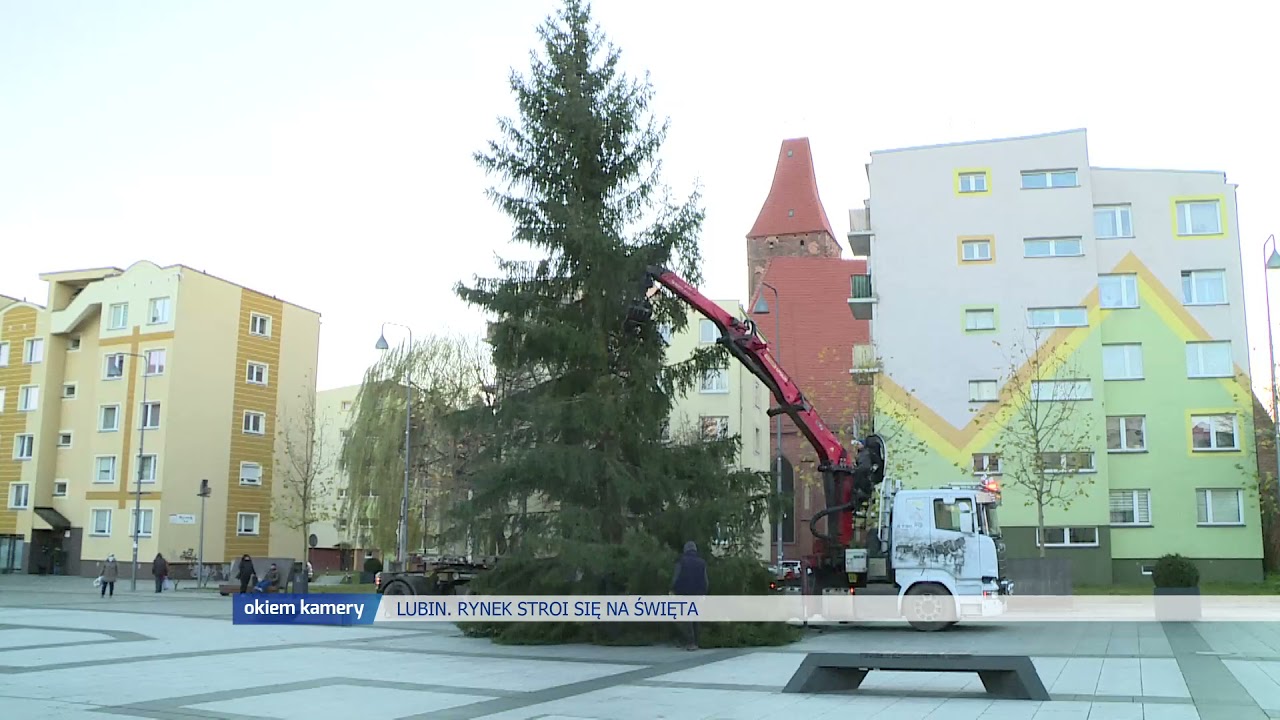 LUBIN. RYNEK STROI SIĘ NA ŚWIĘTA - YouTube