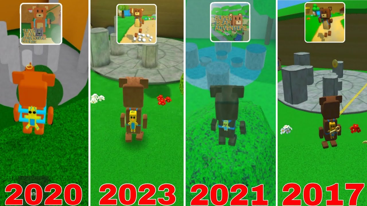 Super Bear Adventure Latest Old New All Version Secret Spin Adventure ...