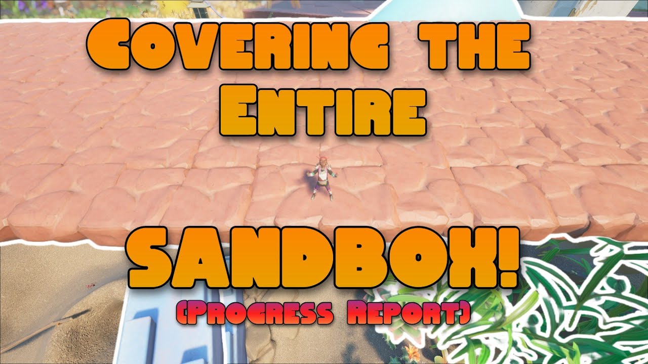 I'm Continuing To Cover the Sandbox In Grounded! - YouTube