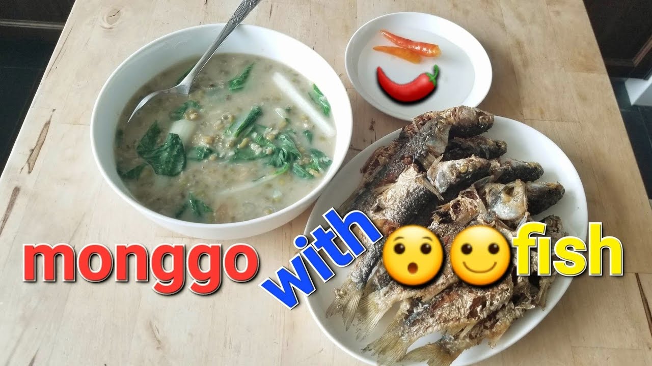 monggo with fried fish. #satisfying #food #yummylicious - YouTube